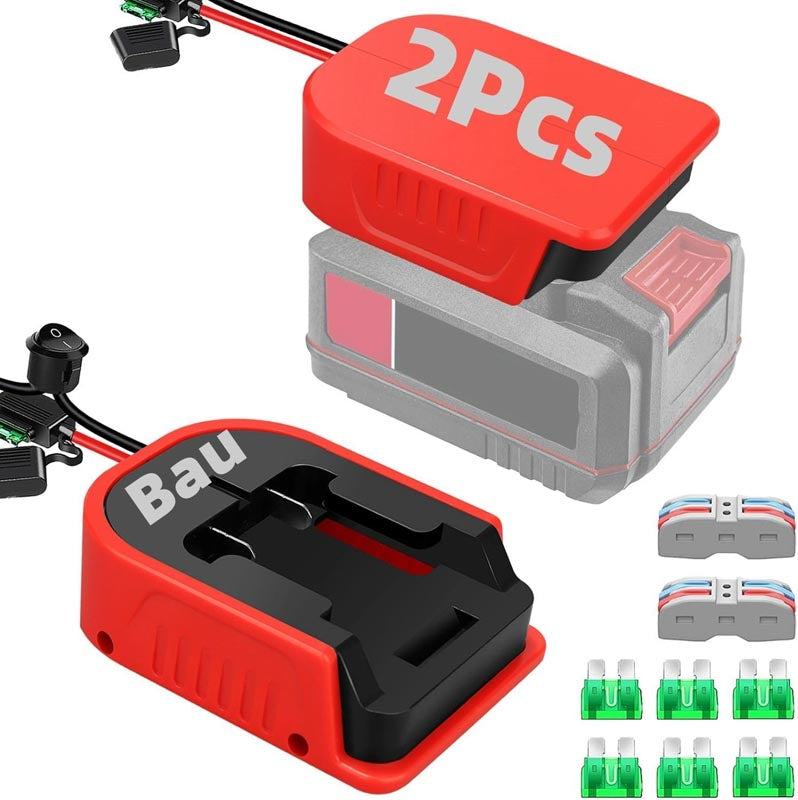 2-Pack Bauer 20V Battery Power Wheels Adapter with Switch | Powuse