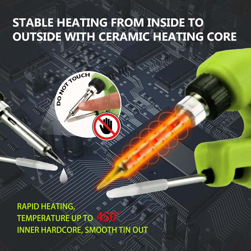 30W Lead Free Cordless Soldering Gun Powered by Black+Decker Battery ...