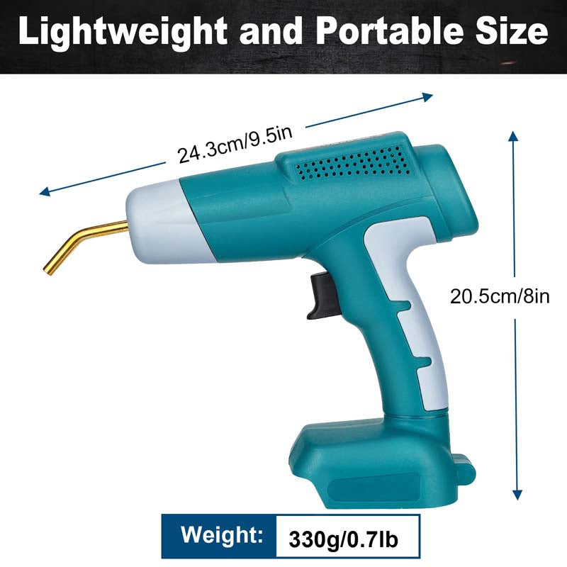 80W Cordless Plastic Welder Gun Powered by Makita LXT 18V Battery - Powuse
