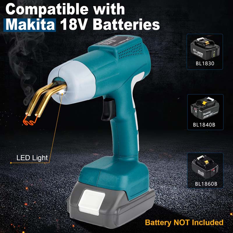 80W Cordless Plastic Welder Gun Powered by Makita LXT 18V Battery - Powuse