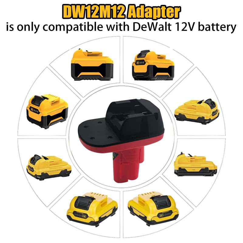 DeWalt 12V to Milwaukee 12V Battery Adapter | Powuse