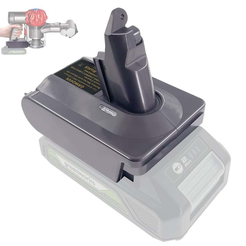 Greenworks 24V to Dyson V6 Battery Adapter | Powuse