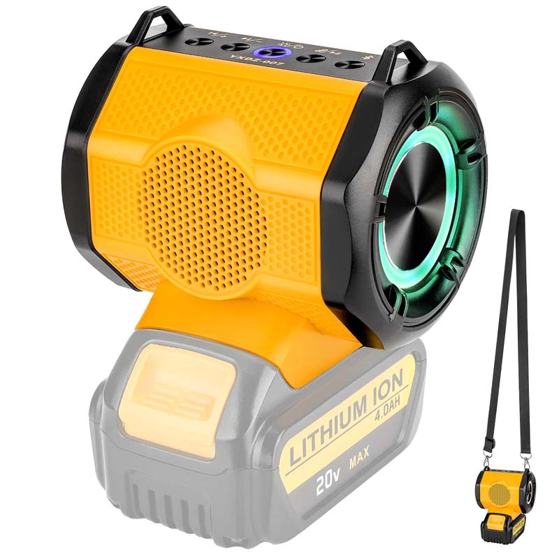 HIFI Portable Bluetooth Speaker Powerd by Dewalt XR 20V Battery - Powuse