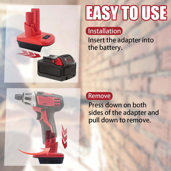Milwaukee M18 to Milwaukee M12 Battery Adapter | Powuse