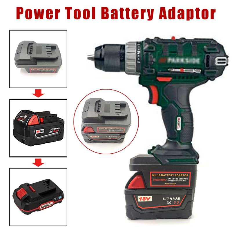 Milwaukee 18V to Parkside 20V Battery Adapter | Powuse