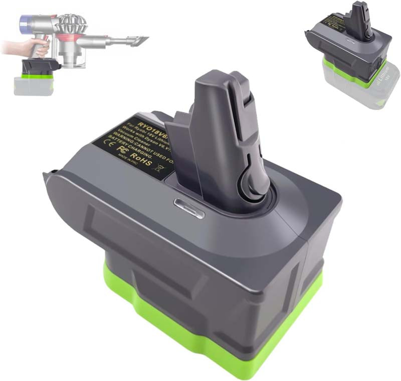 3-in-1 Ryobi 18V to Dyson V6/V7/V8 Battery Adapter | Powuse