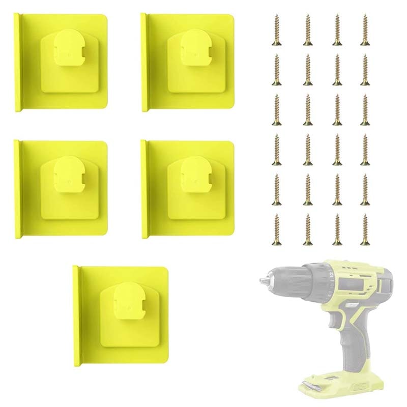 5-Pack Ryobi 18V Drill Power Tool Holder Mounts - Powuse