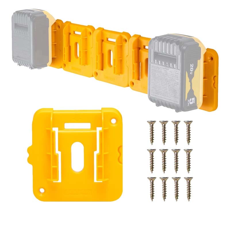 5-Pack Upgraded Dewalt 20V/60V Battery Mount Dock Holders - Powuse