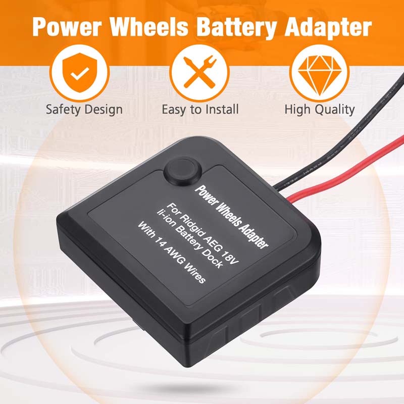 RIDGID/AEG 18V Hyper Battery Power Wheels Adapter | Powuse